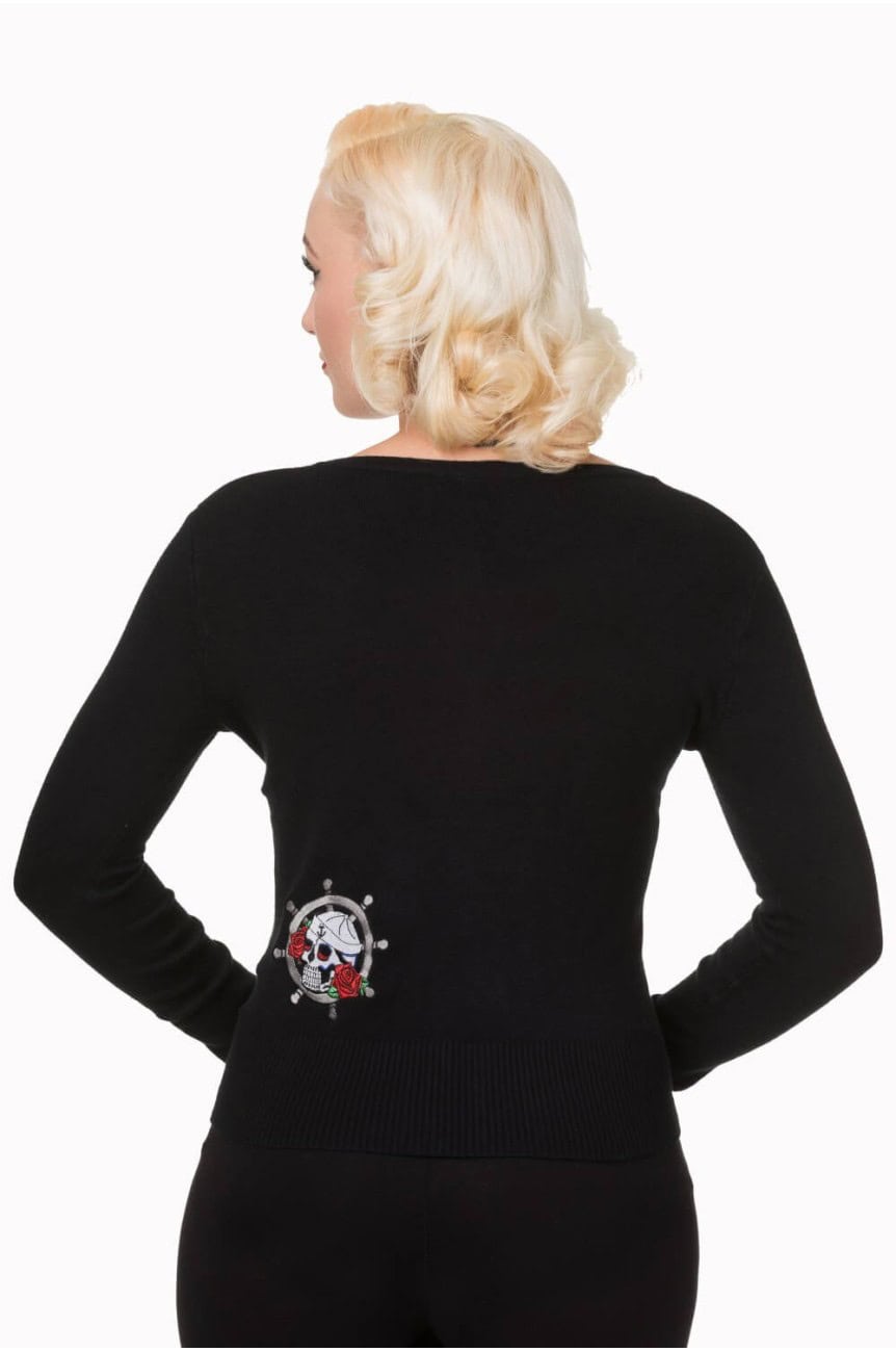 Cardigan Pin up Retro Marin cardigan-pin-up-retro-marin