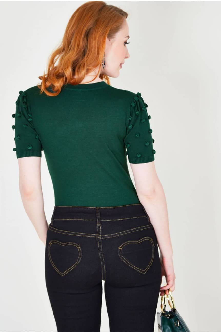 Pull vintage vert femme Voodoo Vixxen