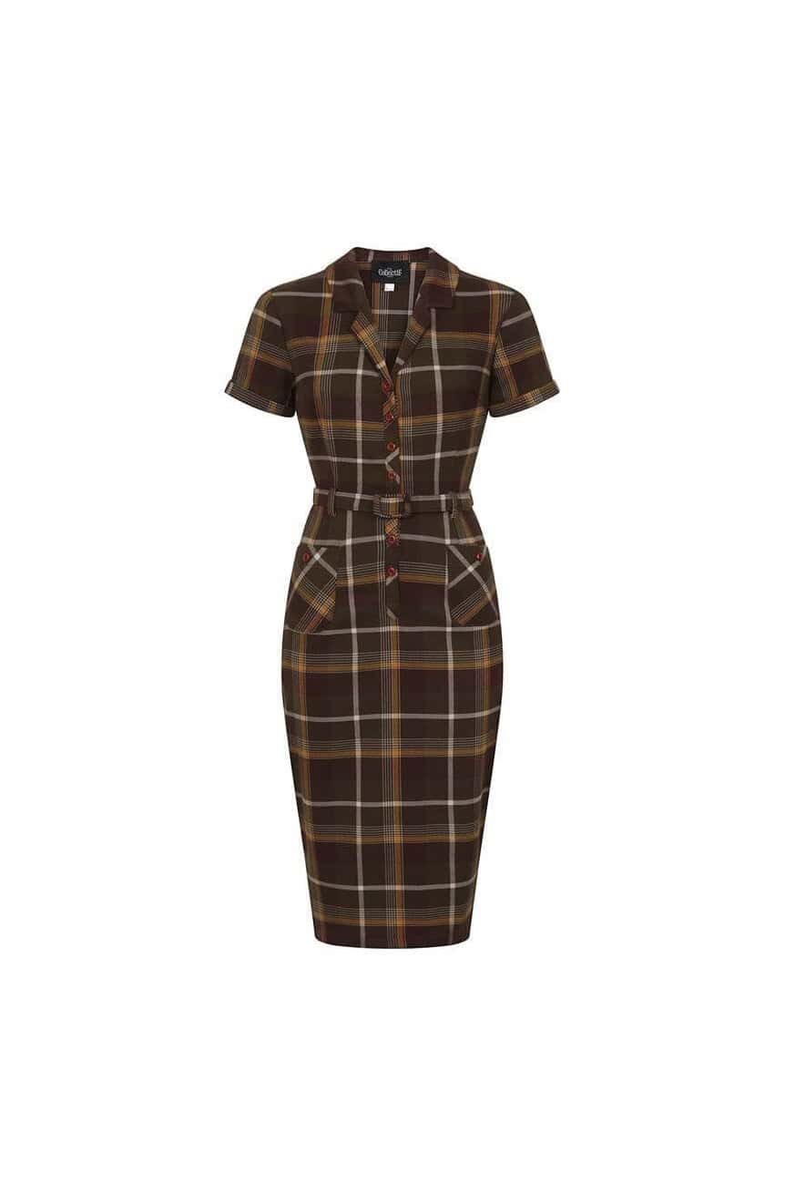 Robe crayon écossais tartan collectif