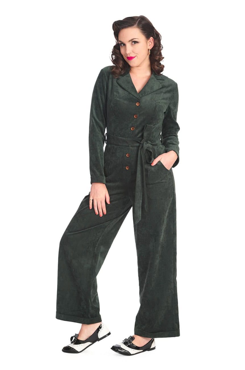 Combinaison verte en velours Banned