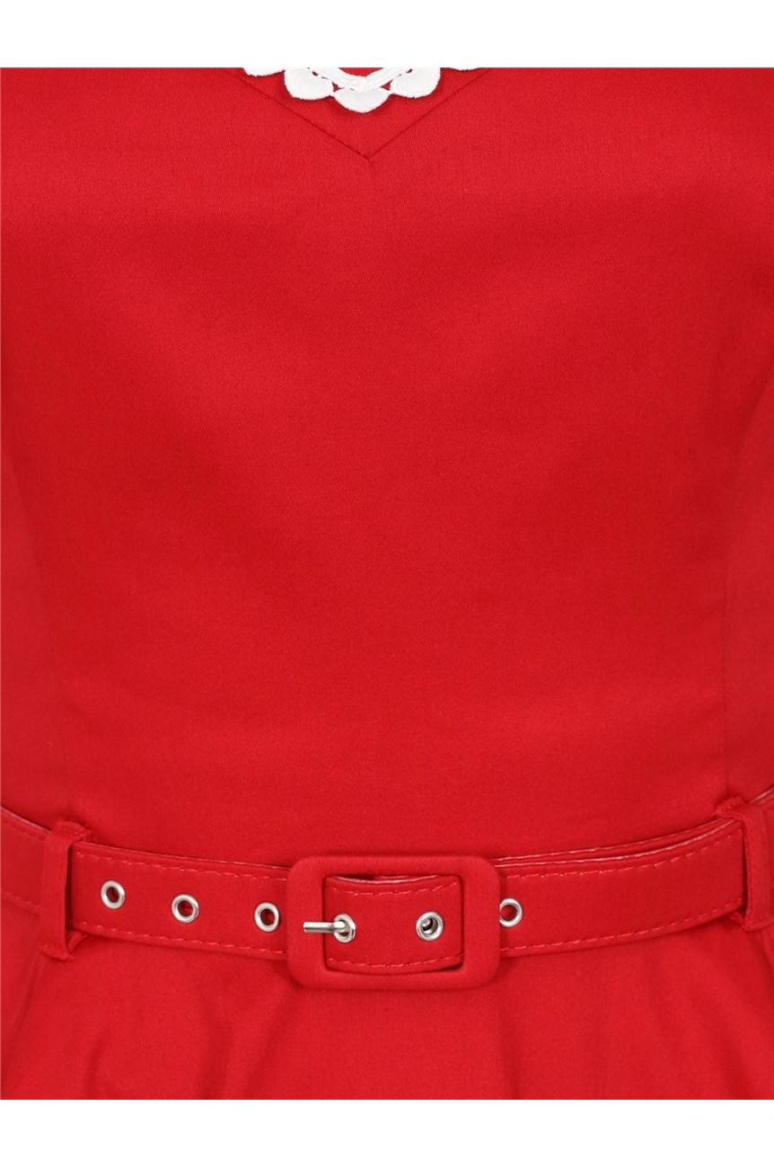 Robe rétro rouge