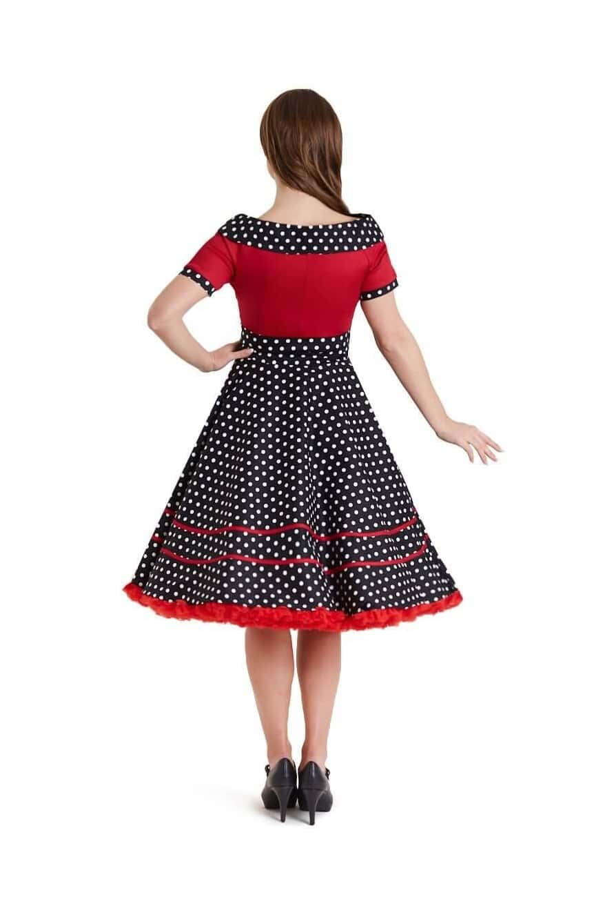 Robe rockabilly col bateau